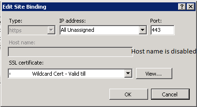IIS 7.5 & Binding Wild Card Certificate Issue - Sudarshan's Blog